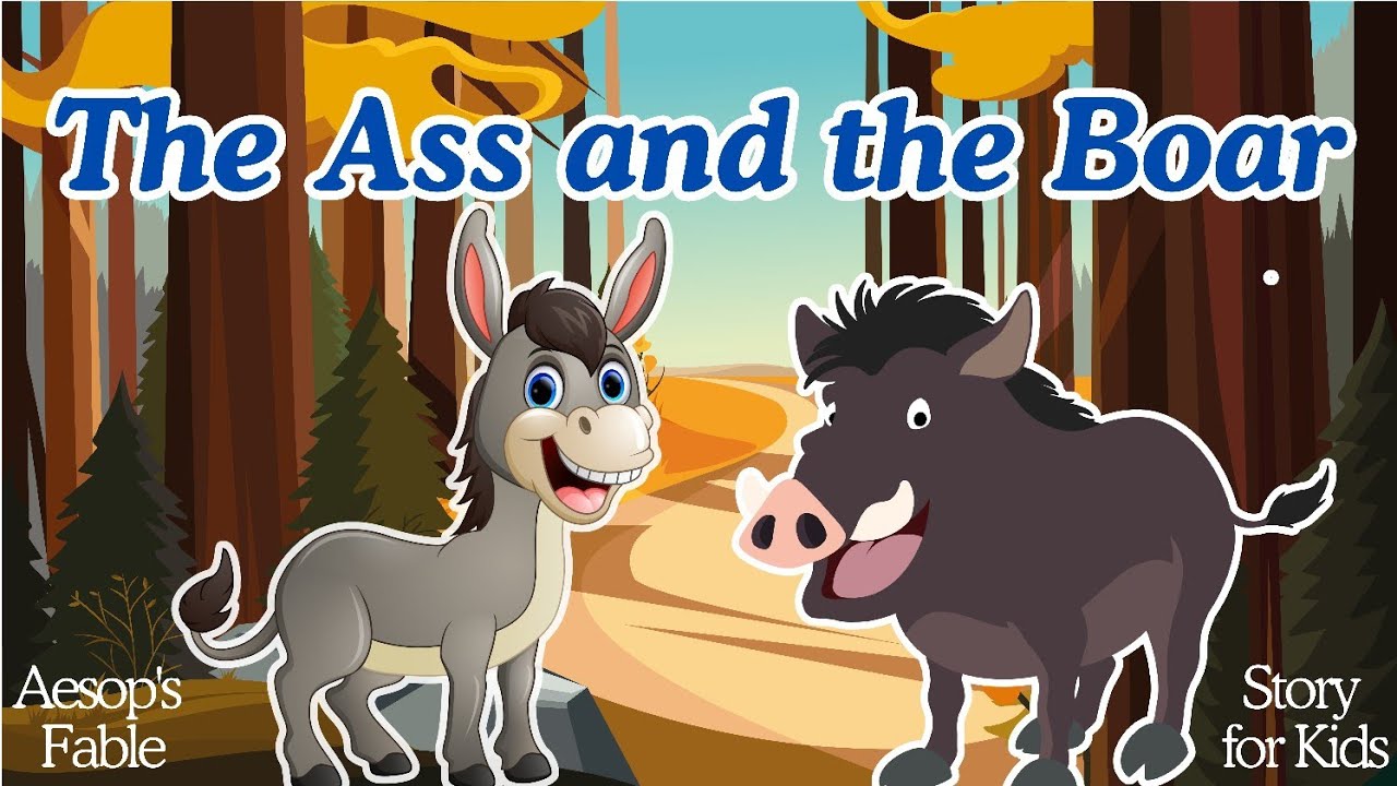 The Ass and the Boar | Story for Kids: Aesop's Fable (Learn to Read ...