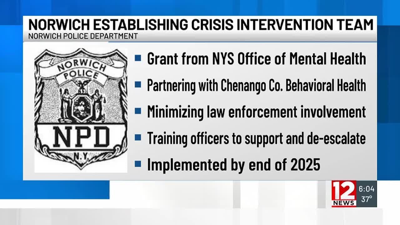 Norwich Police Department receives grant to create Crisis Intervention ...