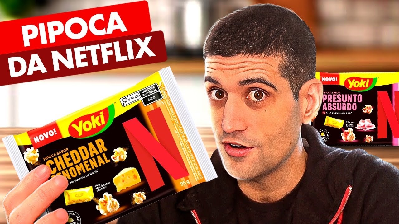 Comi as PIPOCAS sabor NETFLIX (Presunto Absurdo e Cheddar Fenomenal ...