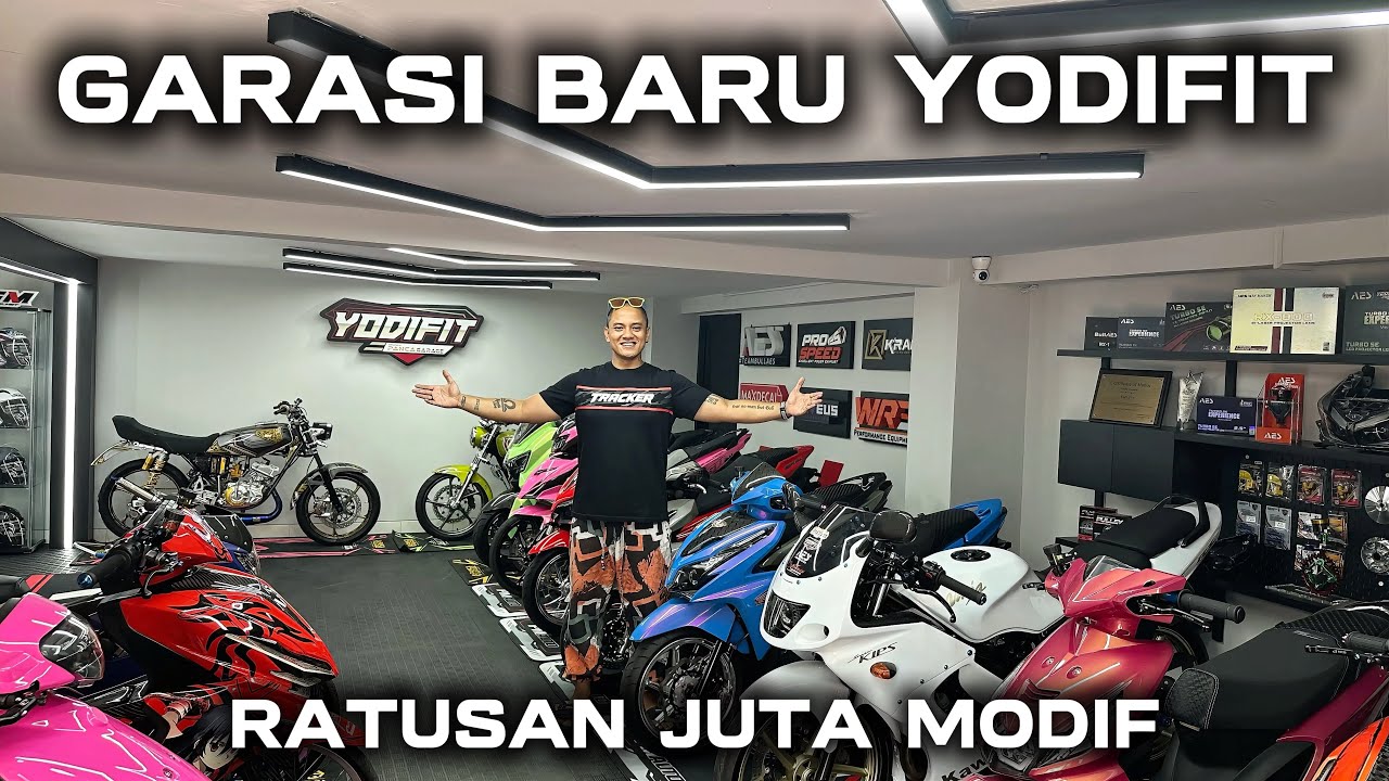 GARASI BARU YODIFIT MAKIN HEDON! GARASI IMPIAN ANAK MOTOR? - YouTube