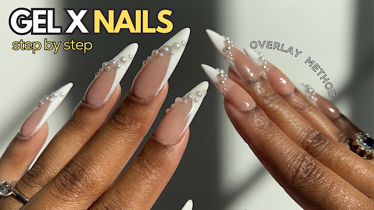 How To Do Gel X Nails USING THE OVERLAY METHOD | Step by Step | gel x ...