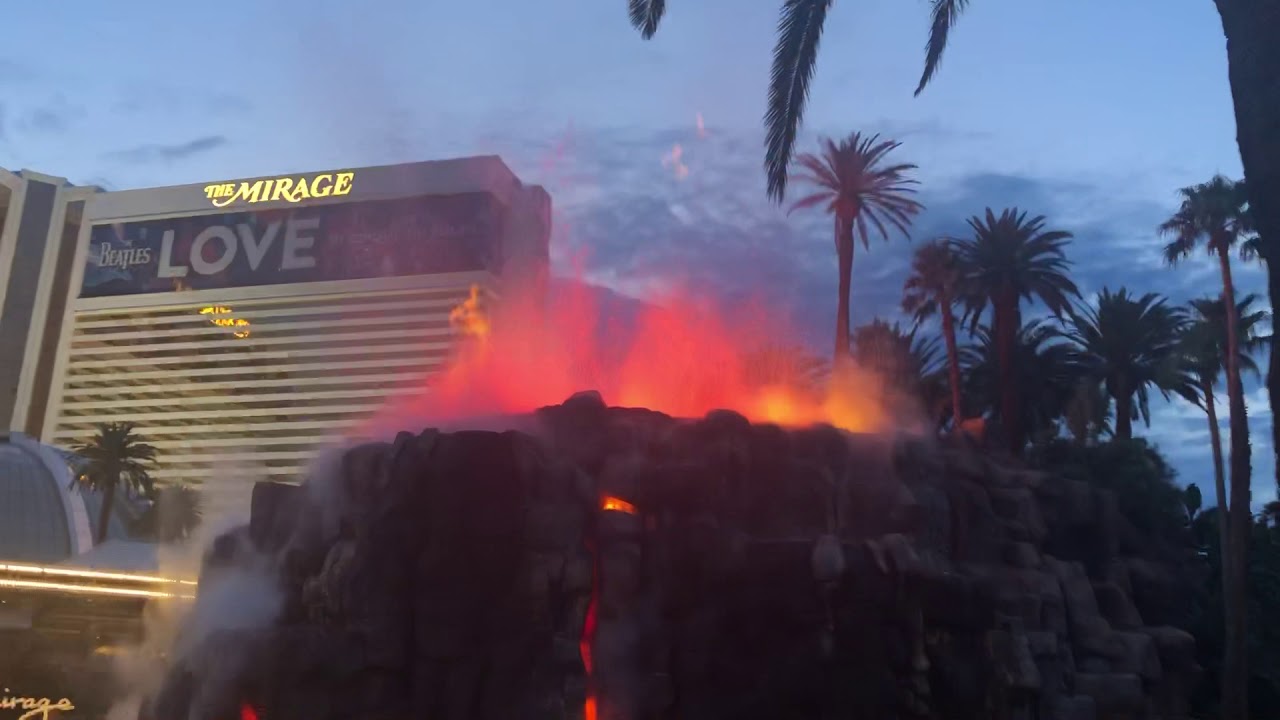 Mirage’s Volcano - YouTube
