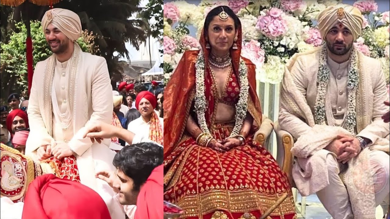 Karan Deol -Disha Arharya Wedding Video Ful Masti Dhermender | Suny ...