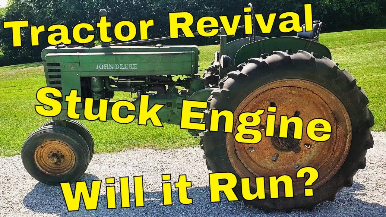 Stuck Tractor Revival Will it run? (John Deere B) #tractor # ...