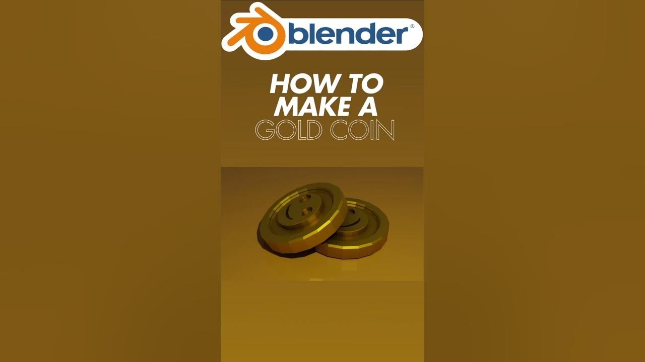 How To Make A Gold Coin In #blender #shorts #blendertutorial #blender3d ...