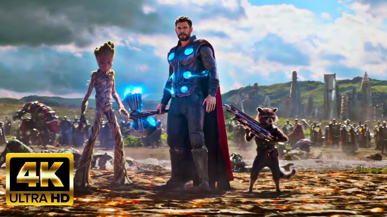 Thor llega a wakanda Avengers infinity war escena Full HD 4K||Marvel ...