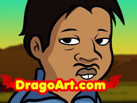 How to Draw Pedro, Napoleon Dynamite, Step by Step - YouTube