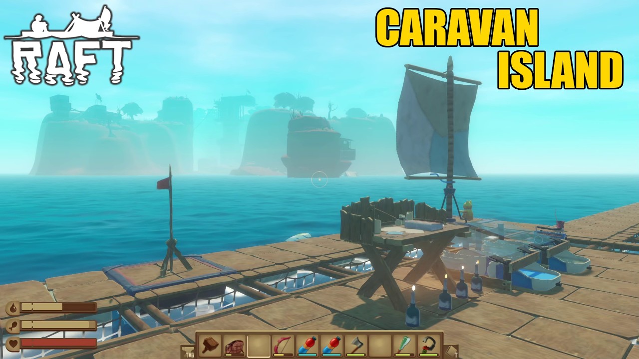 We Got Confused In Caravan Town. | Raft : Survival Multiplayer - Part 9 ...
