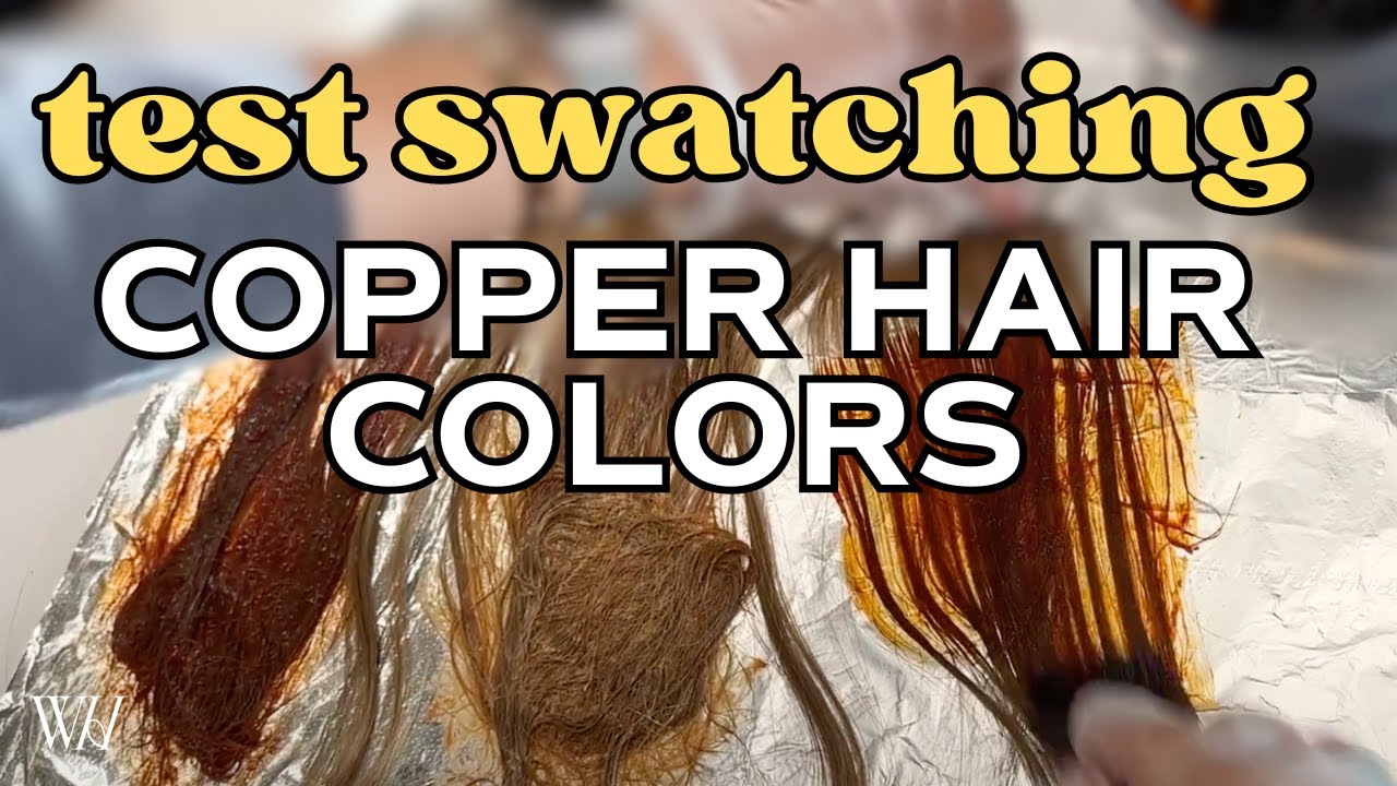 Copper Hair Color: Testing Color Formula's on Swatches & Extensions ...