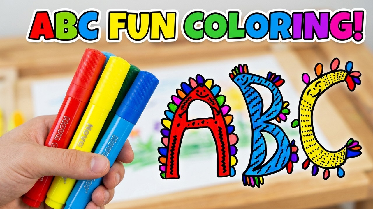 🔤ABC|Alphabet Coloring Page:Explore the ABCs in Colorful Style ...