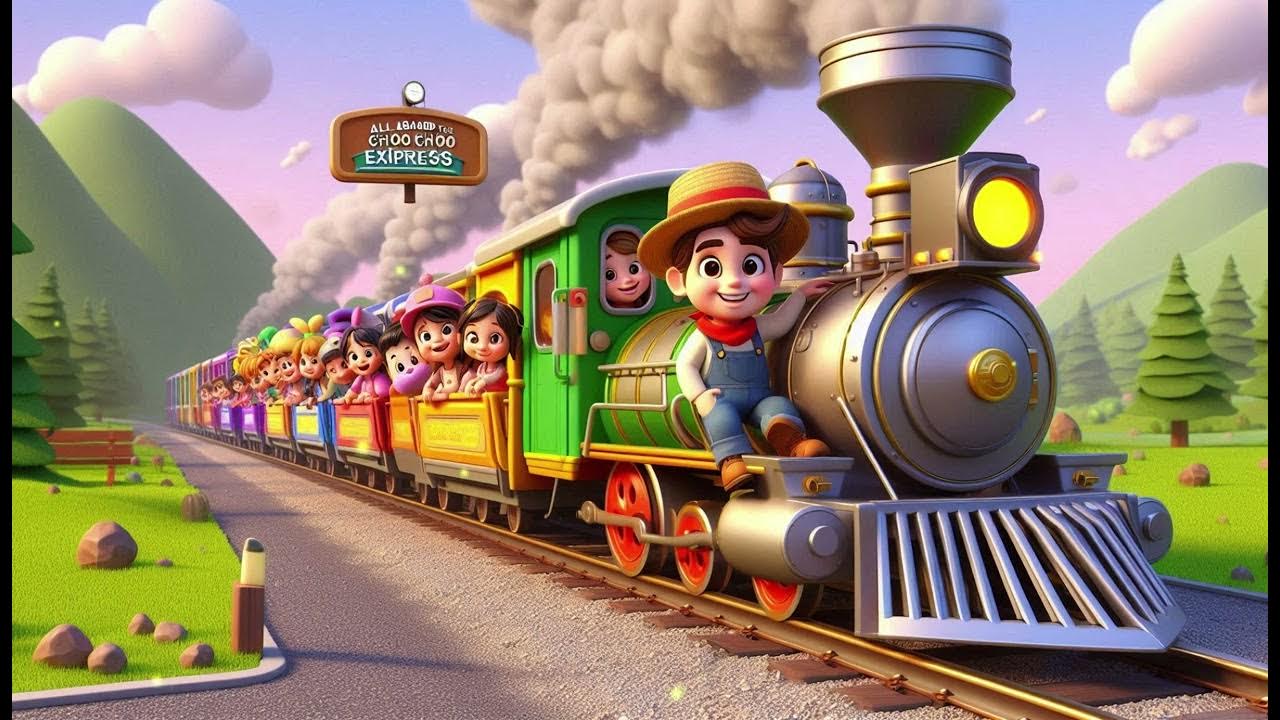 All Aboard the Choo Choo Express | Best Nursery Rhymes & Kids Songs ...