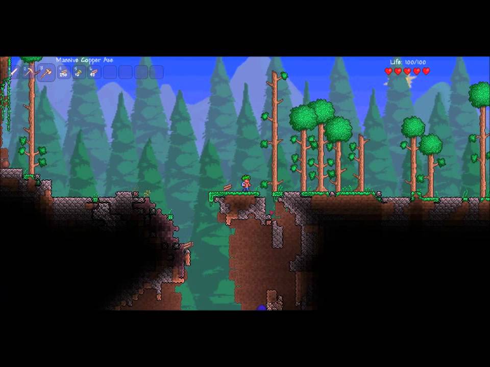 Terraria: 1 The Begining - YouTube