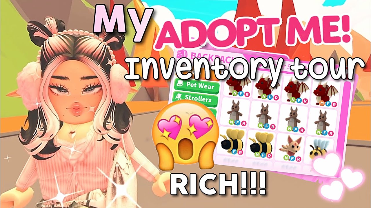 My UPDATED Adopt Me RICH Inventory Tour!💕 🫢 - YouTube