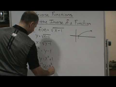 MTH122 College Algebra Sec 4 1 Inverse Functions Find the Inverse Ex4 - YouTube