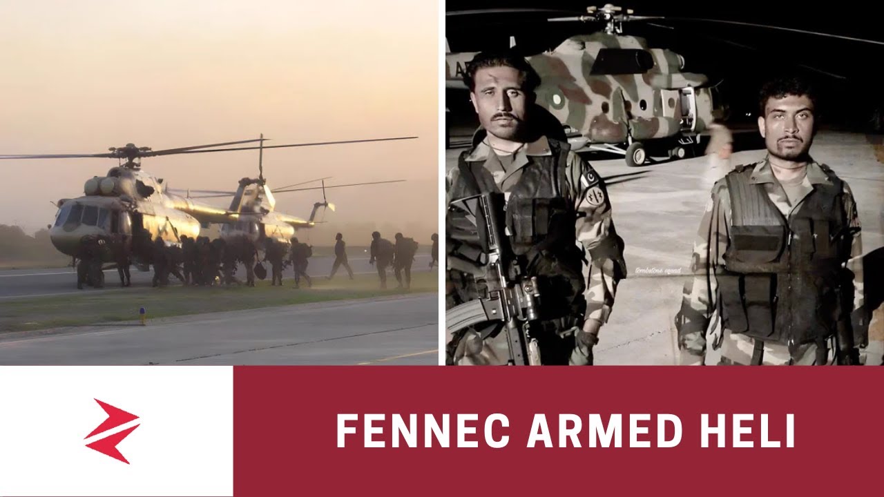 Pakistan Army Aviation Corps AS550 Fennec armed helicopter - YouTube