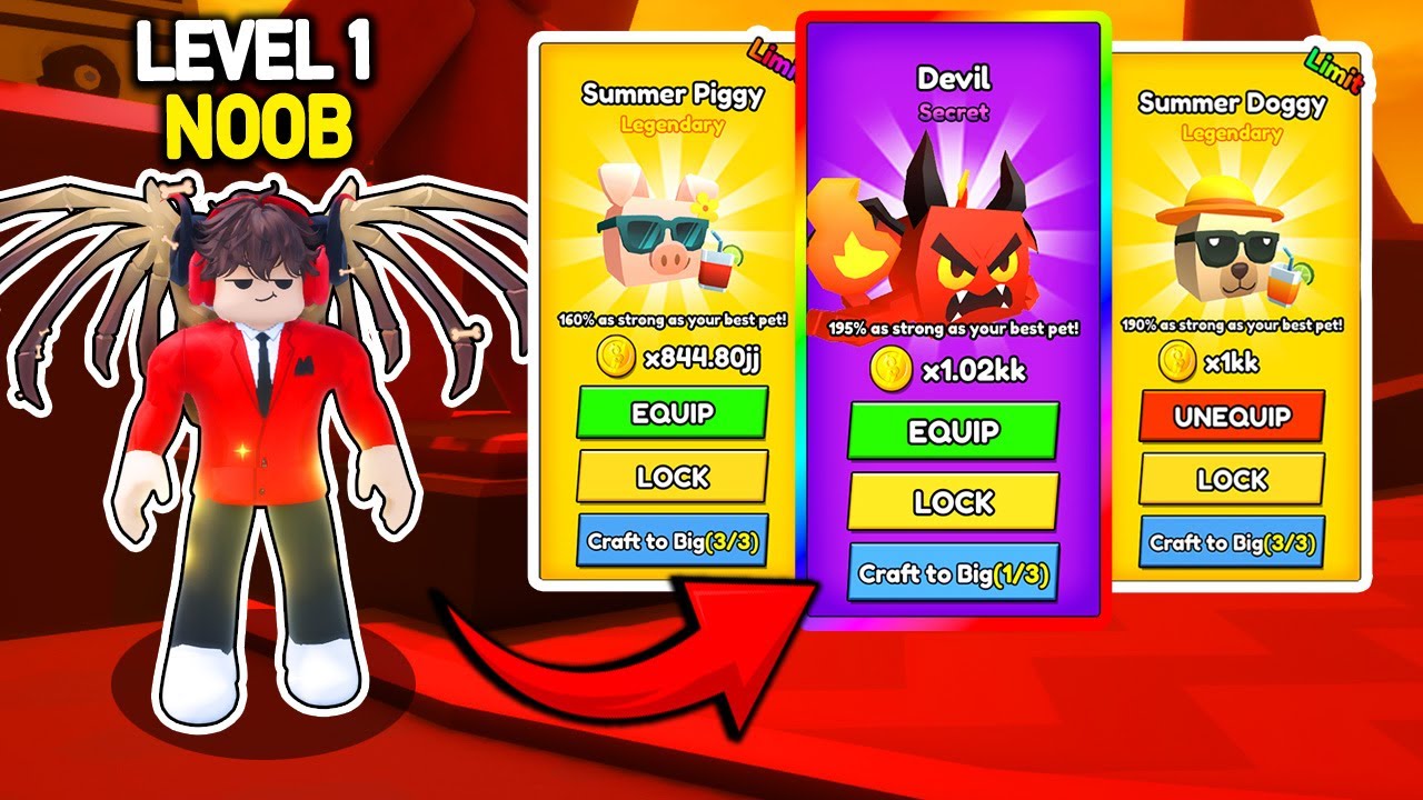 Starting Over as NOOB with OP ANGEL AND DEMON PET in Climb and Jump ...