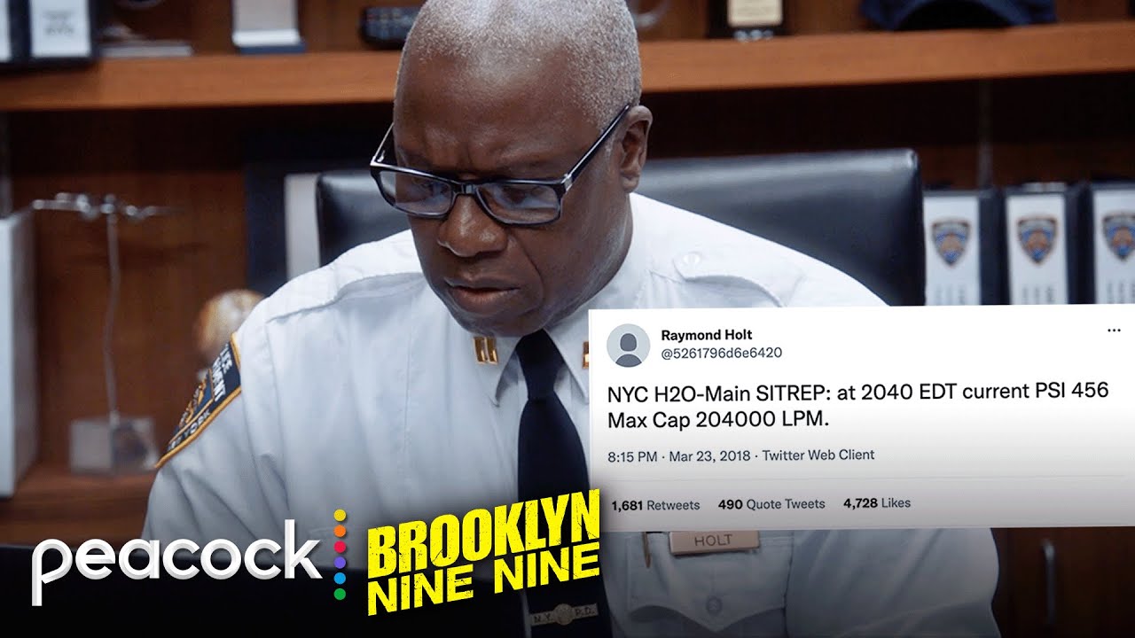 Twitter thinks Captain Holt is a bot | Brooklyn Nine-Nine - YouTube