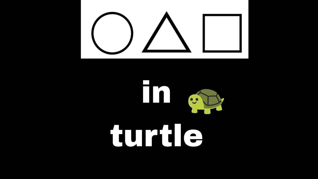 Working with Turtle. Draw basic shapes - YouTube