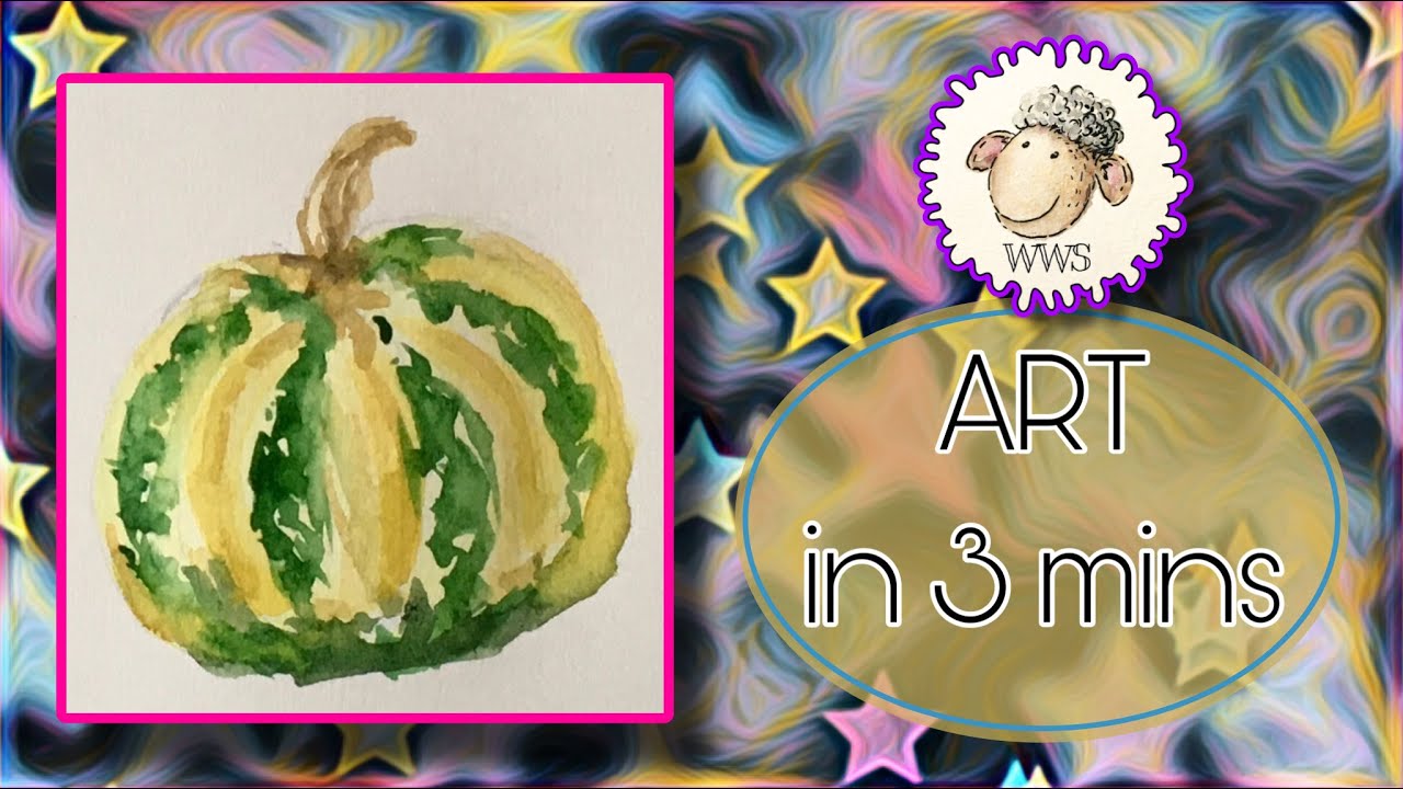Watercolor Squash Painting | Fall Season |Art in 3 mins #watercolor # ...
