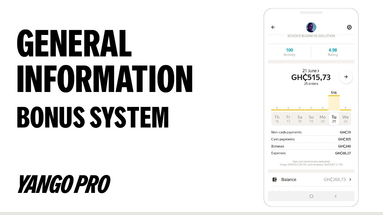 General information | Bonus system - Yango Pro - YouTube