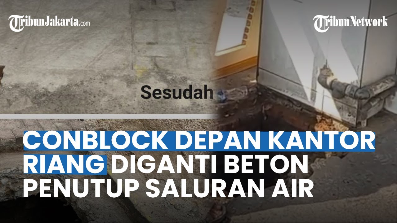 "Conblock" di Depan Kantor RT Riang Dibongkar, Kini Diganti Beton ...