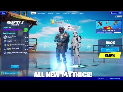 Fortnite chapter 2 season 3 | 6 NEW MYTHICS!!! - YouTube