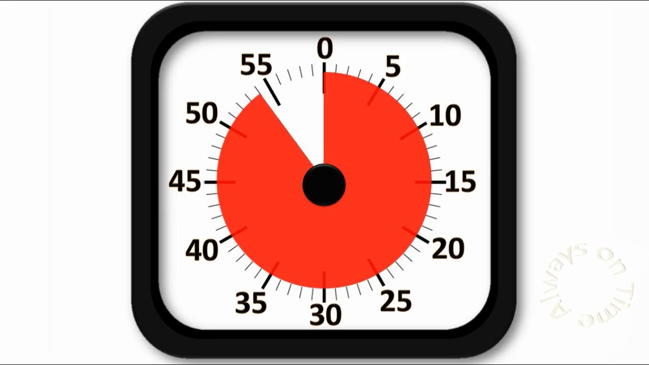 54-minute visual timer - YouTube