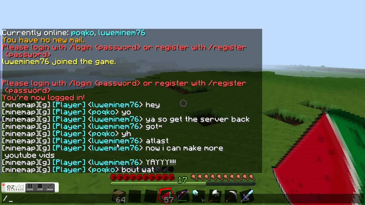 Minecraft - Got my #Mita server back YEAHHHH!!! - YouTube