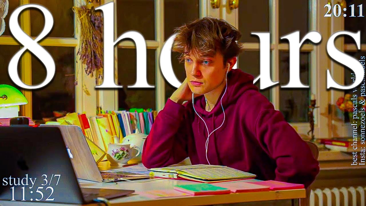LIVE | 8-HOUR study with me 📚🌧 rain sounds & pomodoro timer 60 & 10 ...