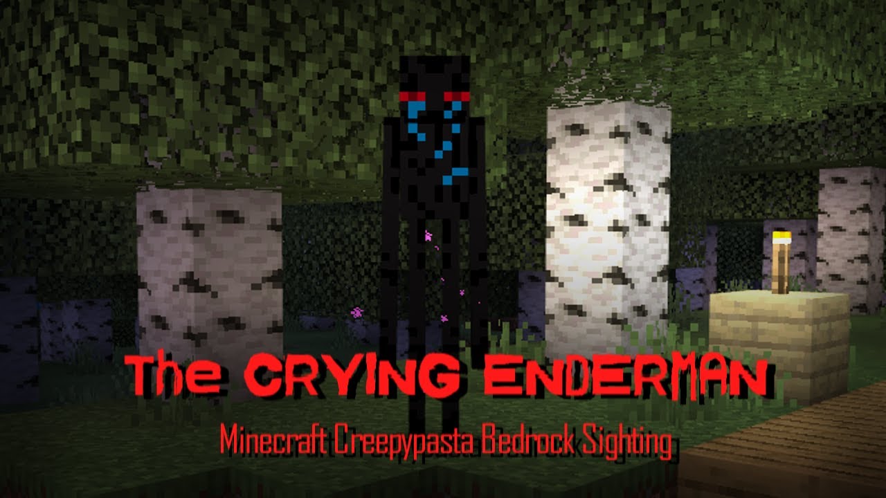 Minecraft Creepypasta | Crying Enderman (BEDROCK) - YouTube