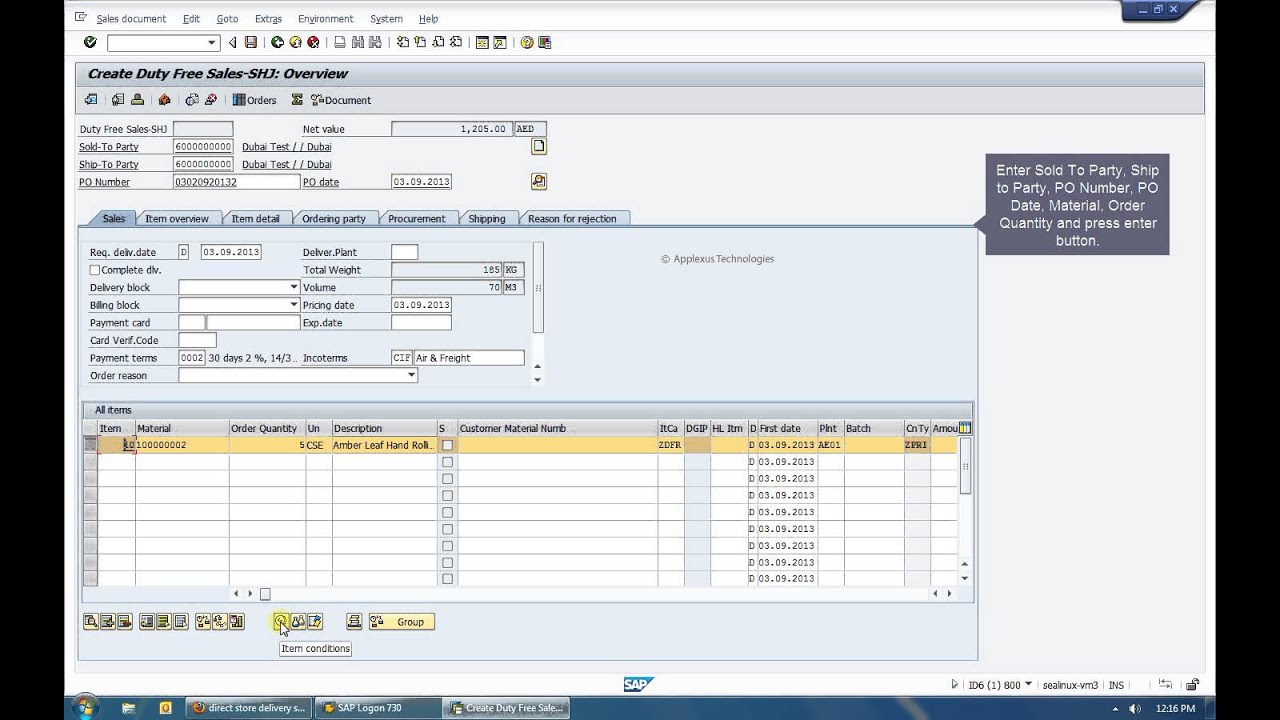 Sales Order Creation - YouTube