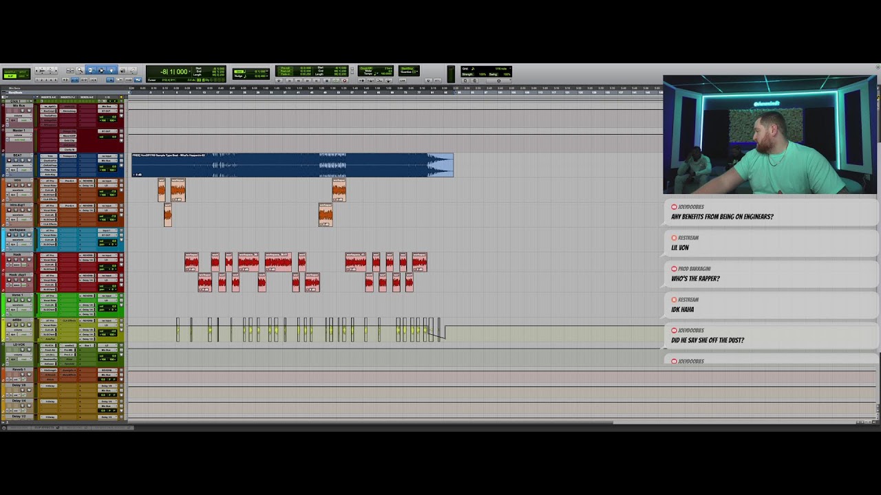 LIVE STUDIO SESSION IN PROTOOLS WITH SHANE THOMPSON - YouTube