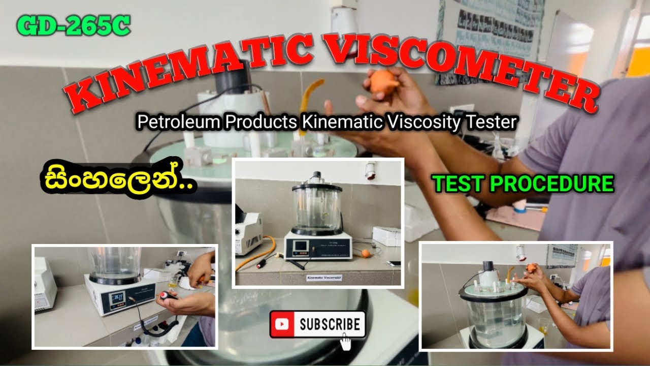 Kinematic Viscometer | Viscosity test in sinhala | Kinematic Viscosity ...