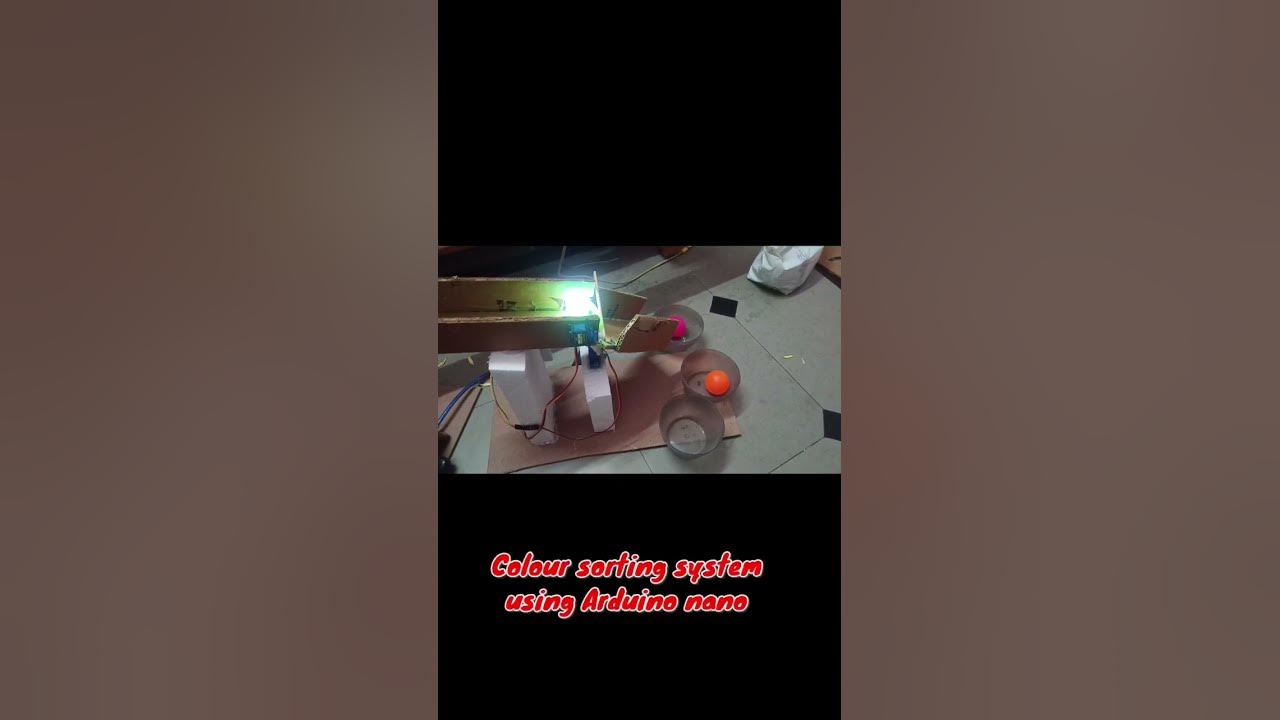 Colour sorting system using Arduino nano and TCS3200 sensor #arduino #tcs3200#shortvideo # ...
