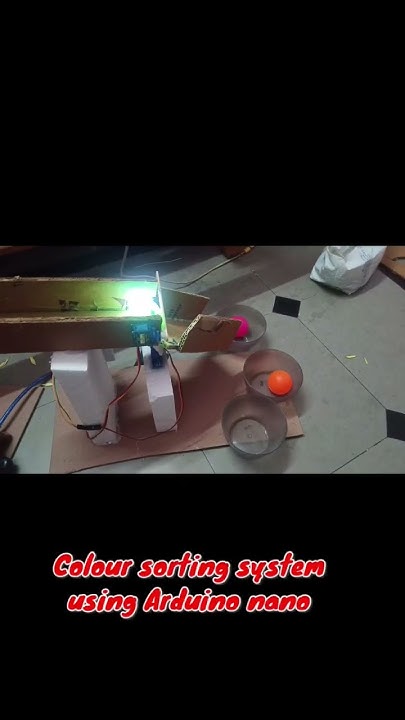 Colour sorting system using Arduino nano and TCS3200 sensor #arduino #tcs3200#shortvideo # ...