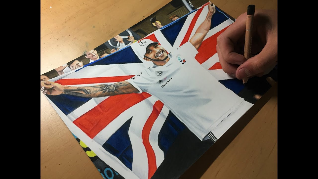 Drawing Lewis Hamilton | F1 2020 - YouTube