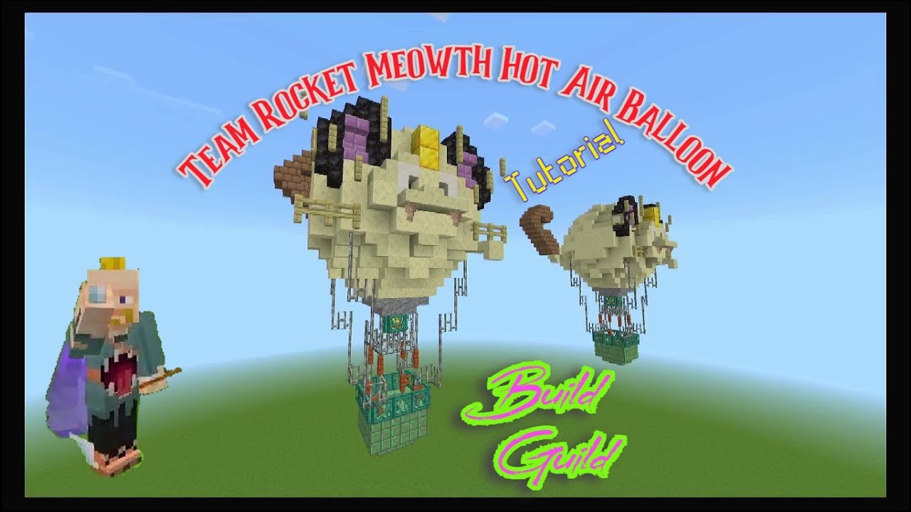 Meowth Hot Air Balloon Tutorial - Build Guild - YouTube