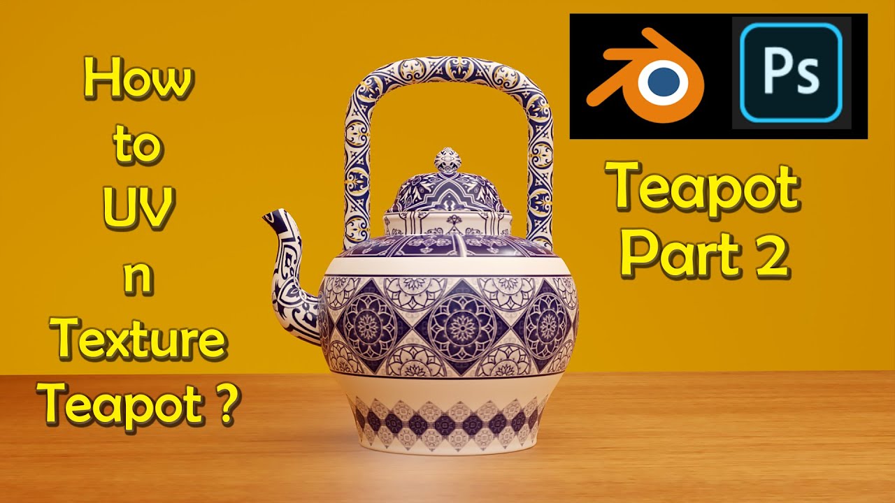 Teapot Part 2 - UV and Texturing - YouTube