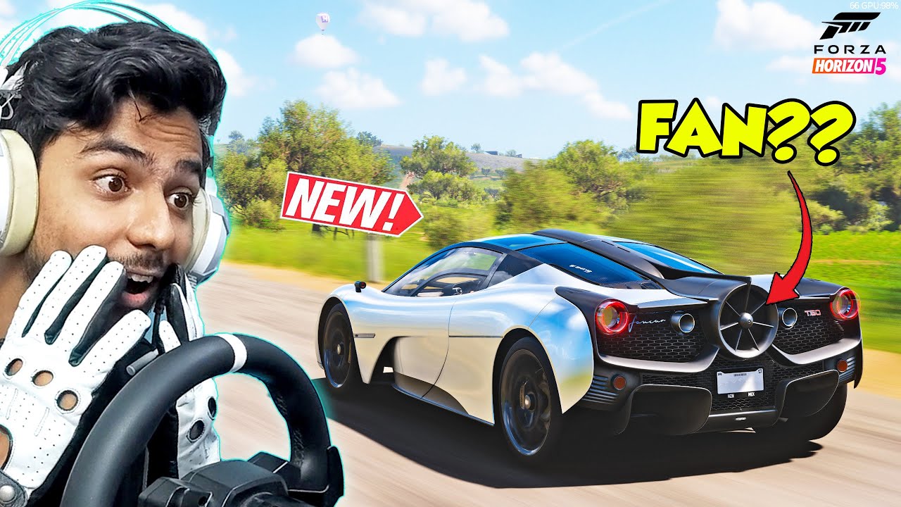 THEY ADDED A CAR WITH FAN IN FORZA HORIZON 5 - YouTube