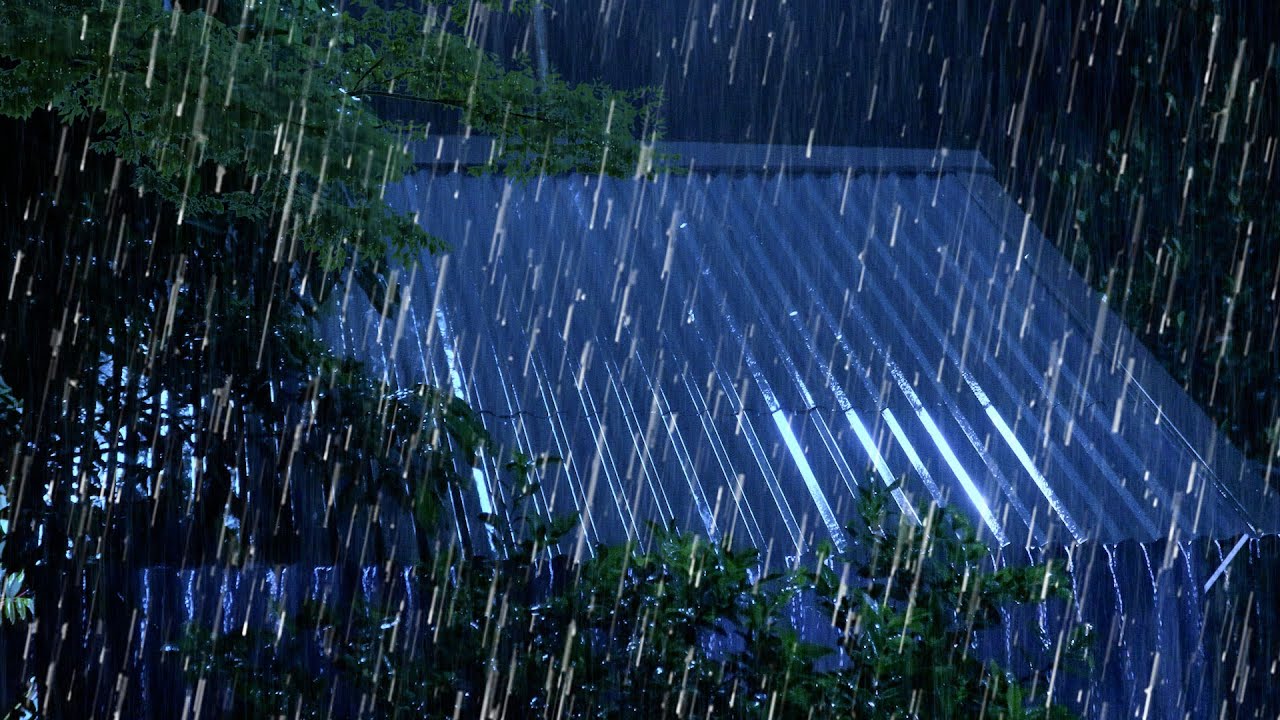 Rain Sounds for Sleeping Instantly | The Sound of Rain and Thunder ...