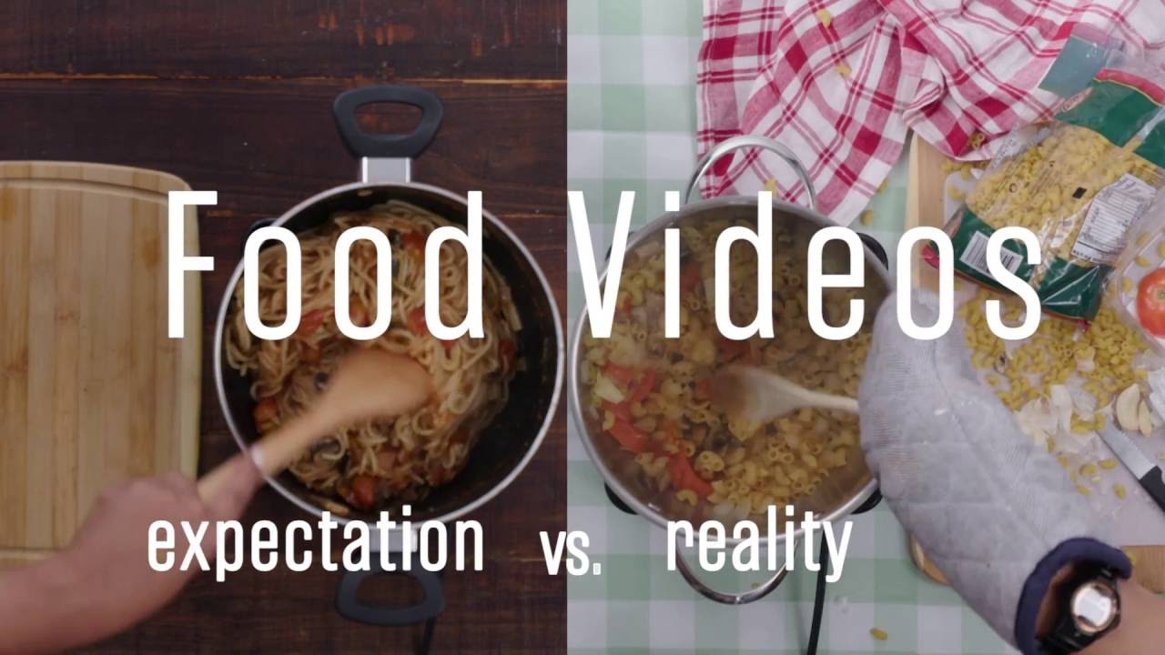 Food Videos – Expectation vs. Reality | HelloGiggles - YouTube