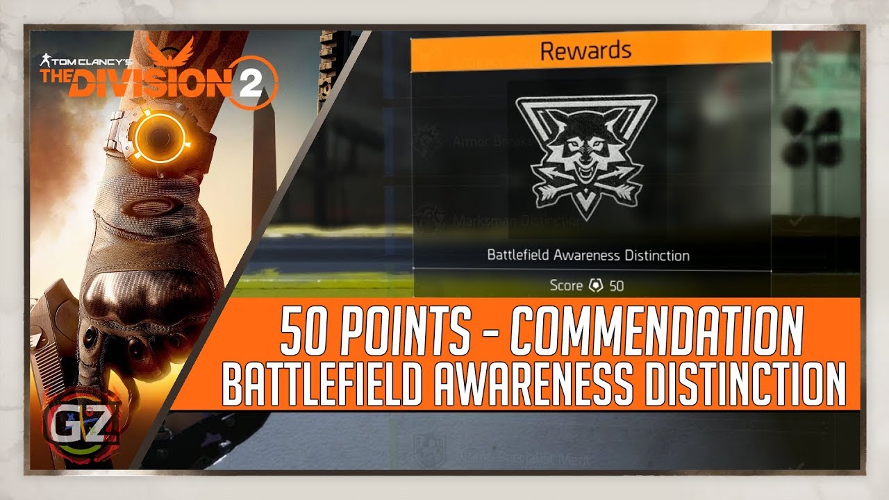 The Division 2 | Battlefield Awareness Distinction | 50 Points ...