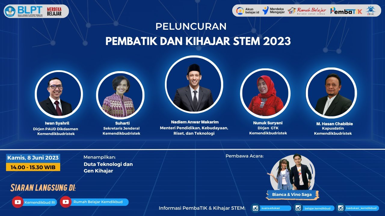 Peluncuran PembaTIK dan Kihajar STEM 2023 - YouTube