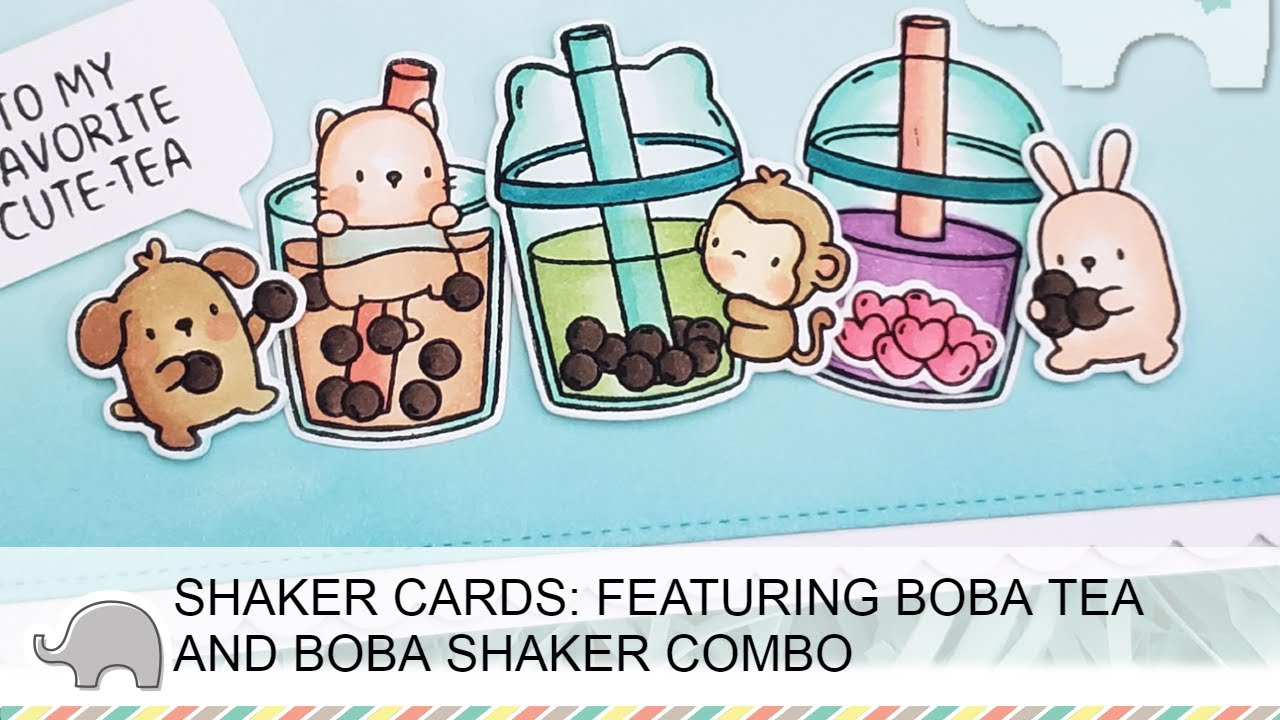 SHAKER CARDS: FEATURING BOBA TEA AND BOBA SHAKER COMBO - YouTube