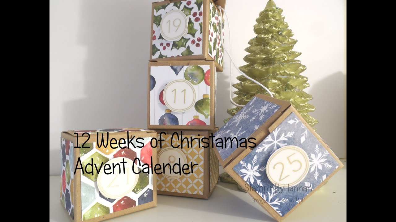 12 Weeks of Christmas | Advent Calender Using Stampin' Up! Tiny Treat ...