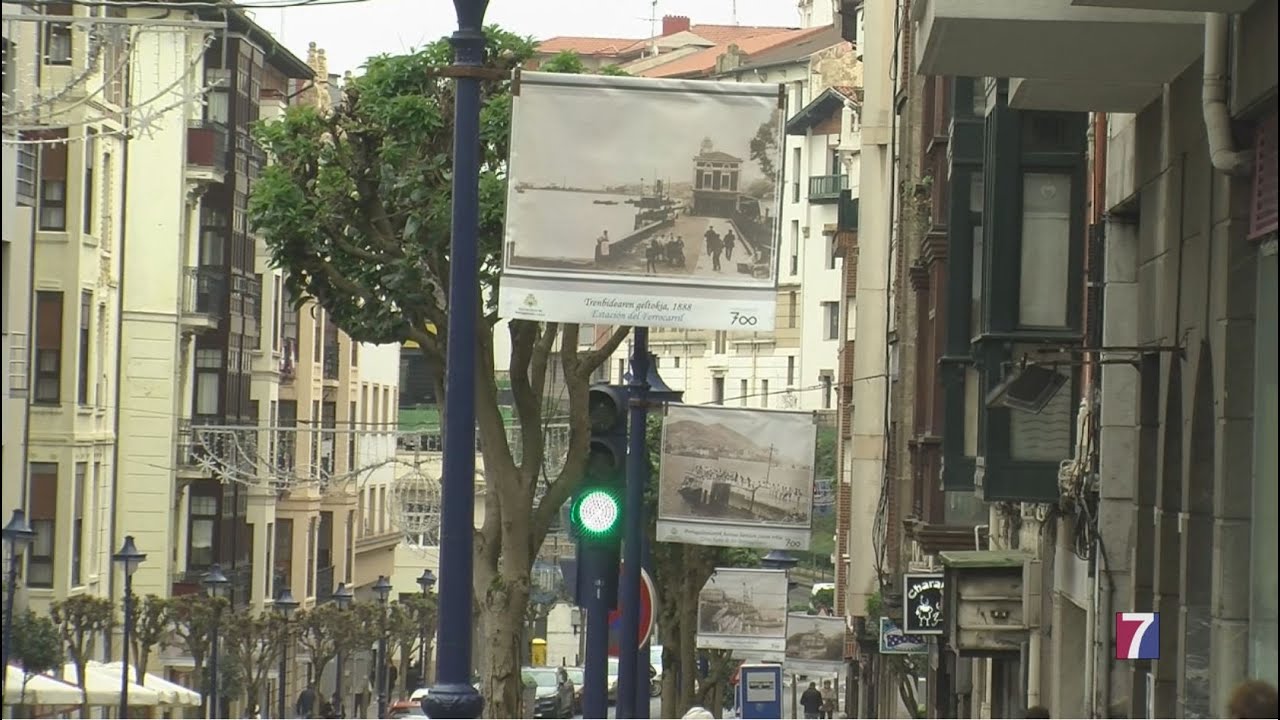 Portugalete despliega un museo histórico urbano en forma de banderolas ...