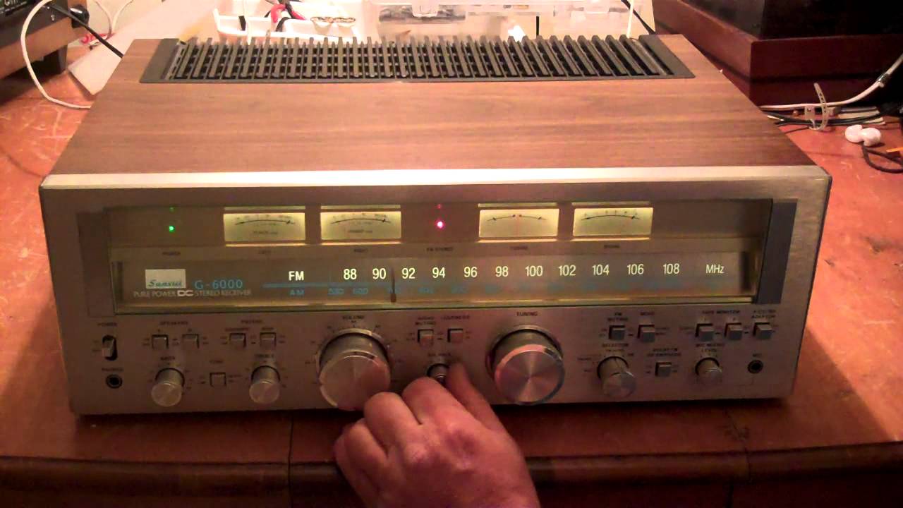 SANSUI G-6000 PURE POWER DC Stereo Receiver. ZCUCKOO - YouTube