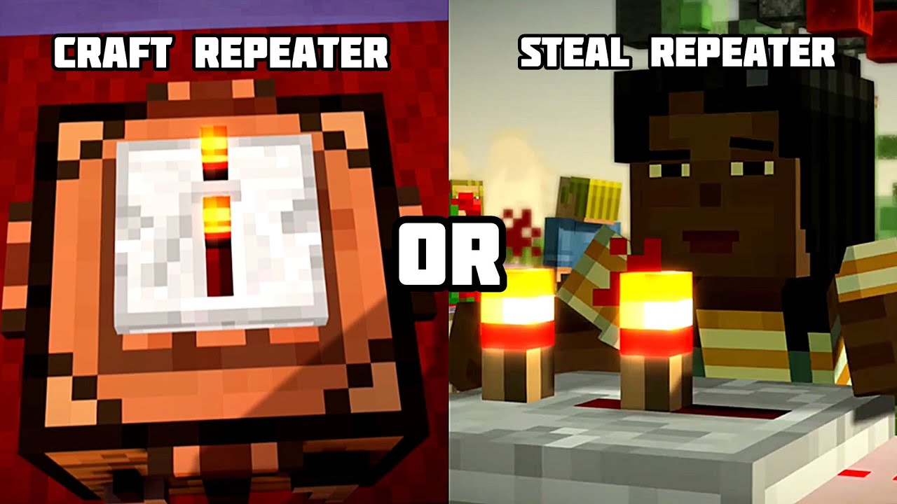 Craft repeater or Steal repeater - Minecraft: Story Mode Episode 2 ...