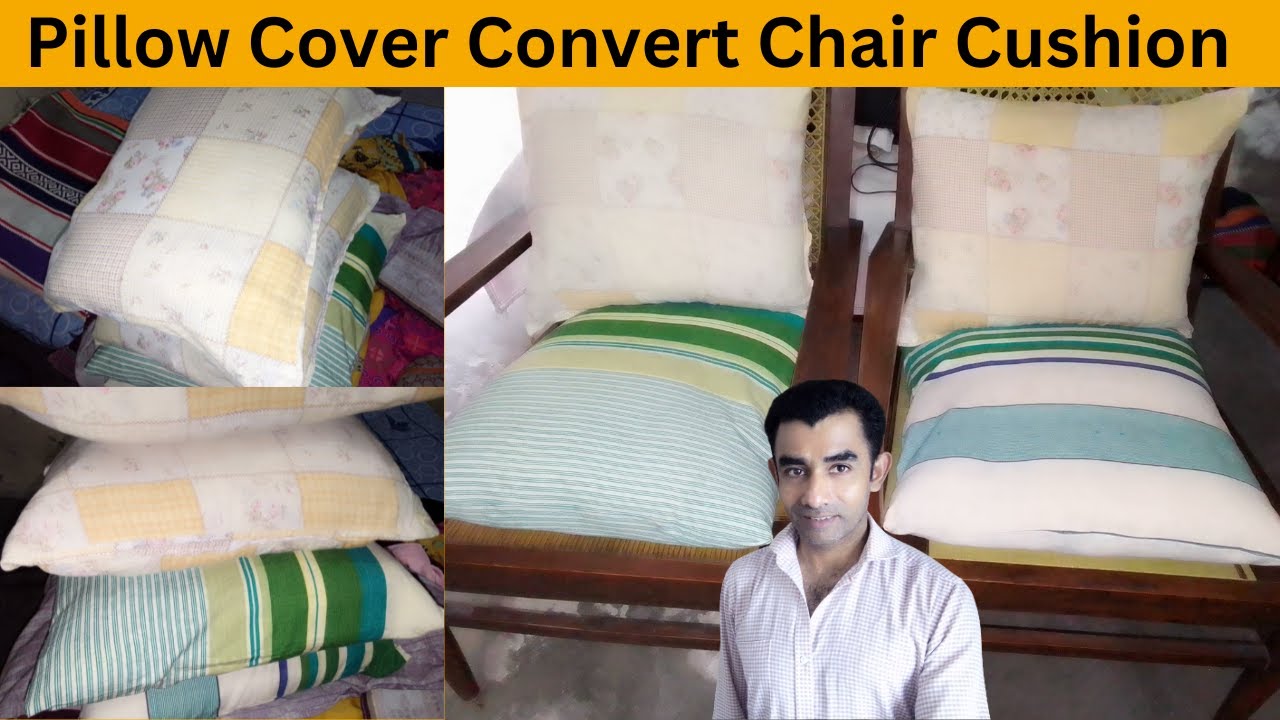 Pillow Cover Convert Chair Cushion//house husband 9530 - YouTube