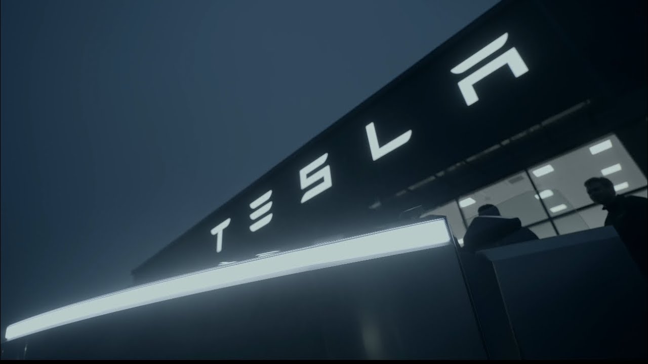 Tesla Cybertruck Night City Drive - Gothenburg Sweden - YouTube